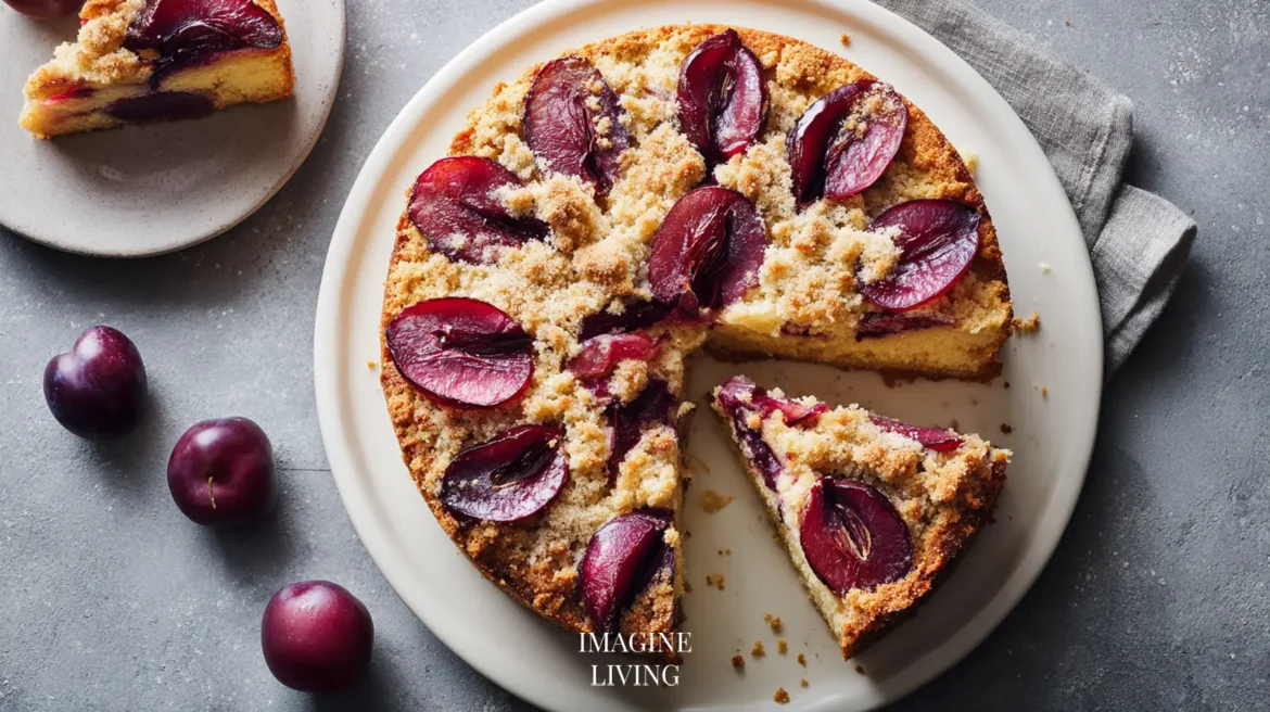 Discover how to make a traditional German plum cake with streusel ...